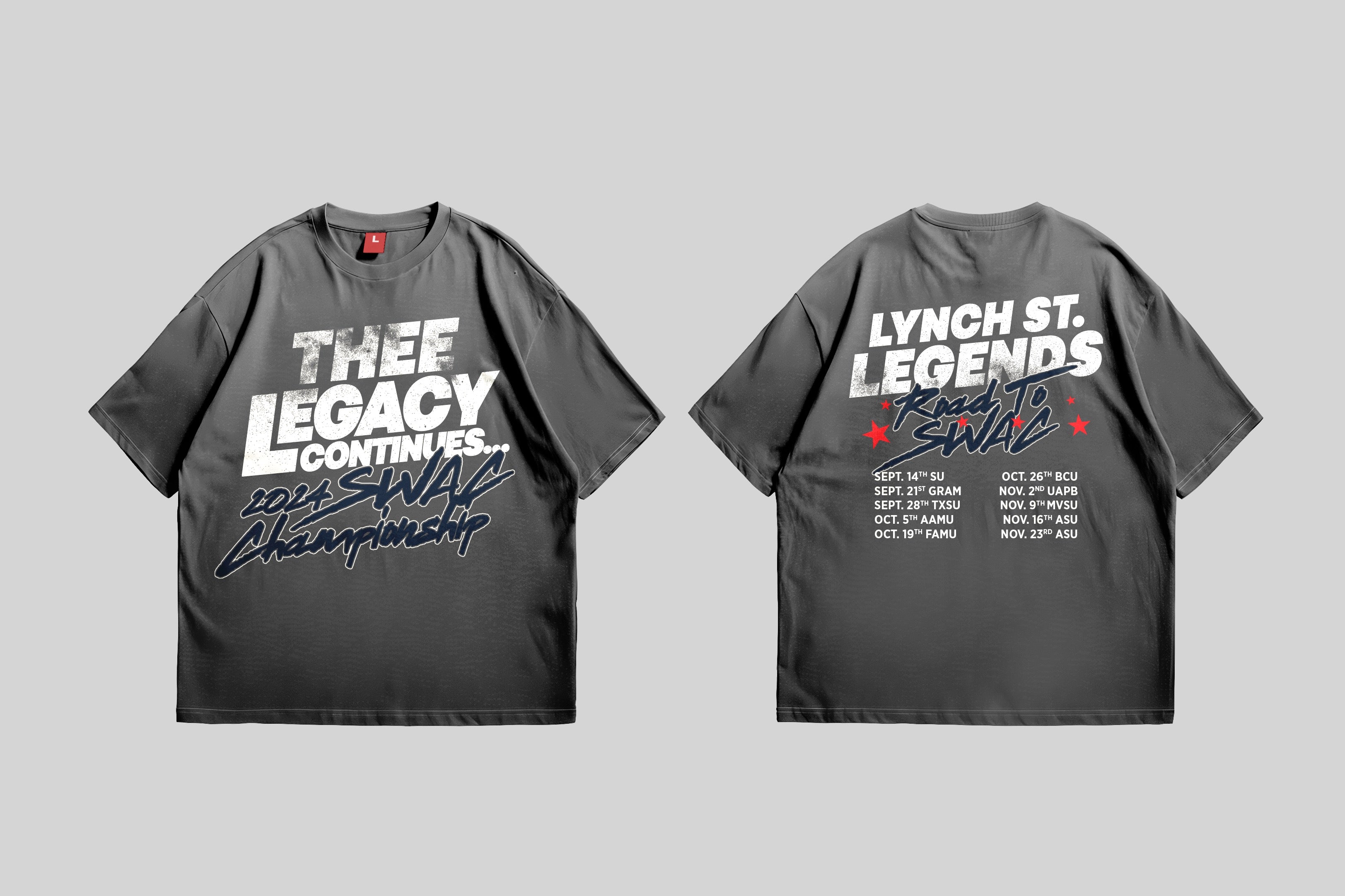 Thee Legacy Continues - SWAC Championship T-shirt (Grey) – Lynch Street ...